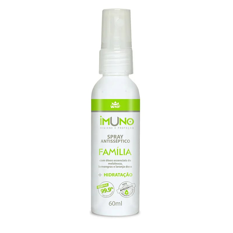 Imuno Spray Antisséptico Família 60ml | Proteção Natural e Prática